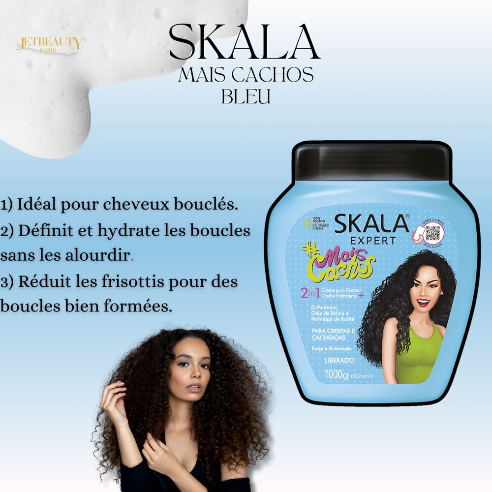 Skala Crème Cheveux - Skala Cheveux Bouclés Crème Capillaire Plus Boucles